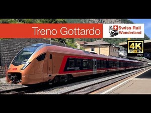 ⭐️ 4K | Treno Gottardo | Panoramic First Class Ride (Zurich to Arth-Goldau)