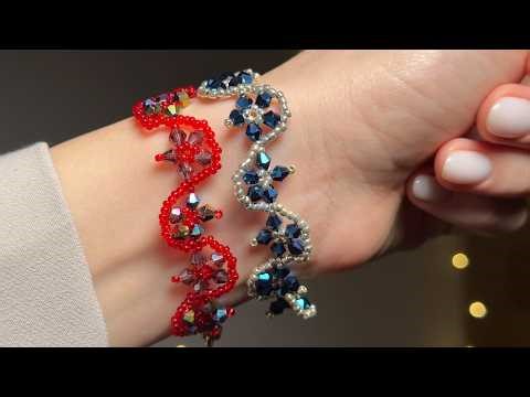 DIY Sparkling Wave Bracelet ✨ High-End Crystal Jewelry Tutorial