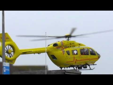 East Anglia Air Ambulance Airbus H145 Takeoff at James Paget Hospital | 22.3.26.