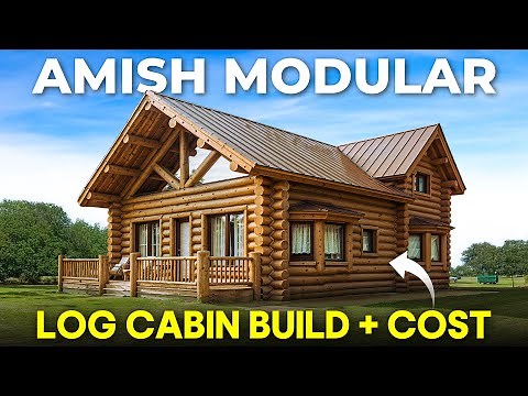 Stunning Amish Modular Log Cabin Design, Build & Cost Breakdown