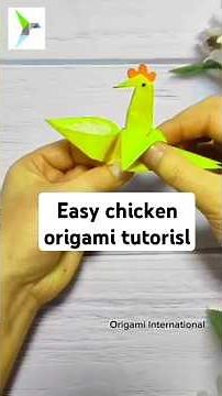 Easy Origami Chicken Tutorial - Step by Step for Beginners