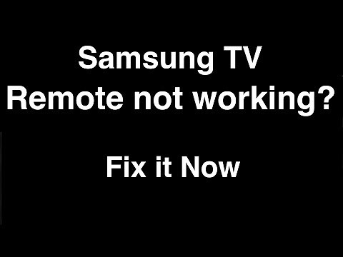 Samsung Remote Control not working - Fix it Now
