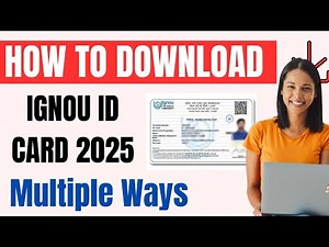 IGNOU ID CARD DOWNLOAD ONLINE| How To Download IGNOU ID CARD | IGNOU id card kaise Download kare