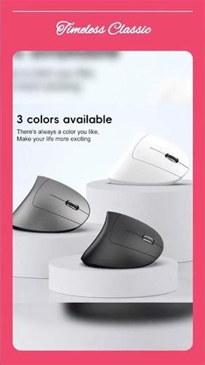 2025 New arrival HXSJ dual mode vertical mouse ergonomic ABS 600mAh rechargeable 2400DPI Type-c i...