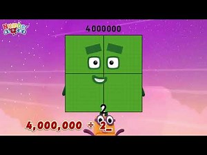 NUMBERBLOCKS | GIANT DIVISION | DIVIDE SMALL AND BIG NUMBERS | LEARN TO COUNT | ‪@ColorArt_id