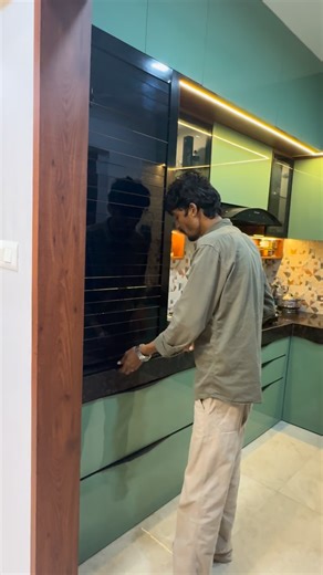 Anop Jodhpur {❣️AP} on Instagram: "Kitchen rolling shutter design ….."