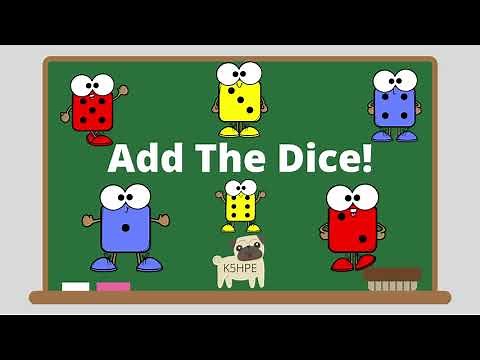 Add The Dice! Introduction to Addition, Adding, Math, Basic Operations, Virtual School, FUN for KDIS