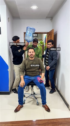 CodeAge Pvt Ltd | Grow Your Business 10X Every Month! on Instagram: "SEO vs Developer fight 😂 (true story) 2026 lesson: No SEO 🤝 No Growth No Developer 🤝 No Website Follow for more office & agency humor 😎 #SEOvsDeveloper #OfficeTok #WorkLife #AgencyHumor #DigitalMarketing #NewYear2026 #Codeage"