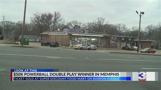 Memphis Powerball player celebrates $50K win