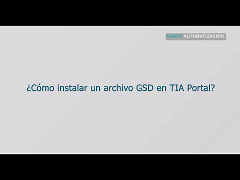Siemens Instalar un archivo GSD en Tia Portal