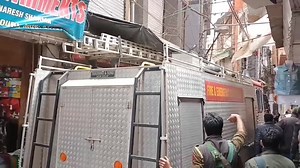 Fire brokeout in a structure in main town Rajouri. F&ES and Police launch fire fighting operation, flames controlled. | Early Times