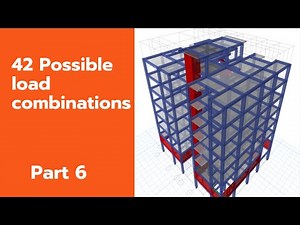 8 Story Apartment Structural design on ETABS modeling, analysis, design, load combination part 6