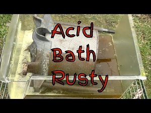 Muriatic Acid Best Rust Remover Time Lapse Cleaning Rusty Steel Press Restoration Like 2017 Video