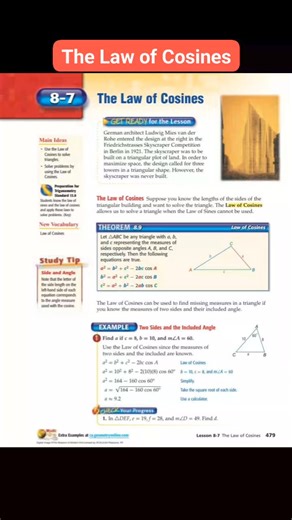 1.2K views · 15 reactions | The Law of Cosines | Online Math Academy | Facebook