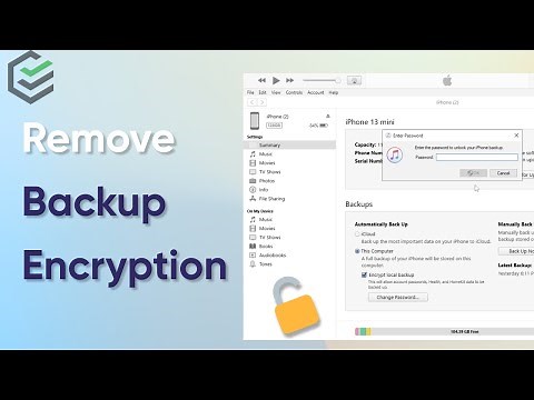 [2022] 3 Ways to Remove iTunes Backup Encryption | Disable iTunes Bacup Encryption