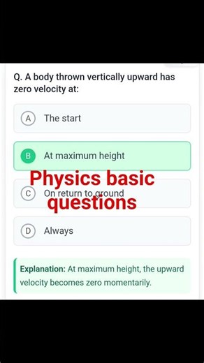 physics basic questions #shorts #trending #youtubeshorts #reels 📚📚💁‍♀️🔥🔥✍️