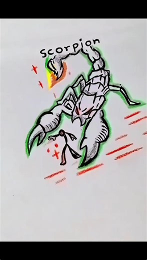 How to draw body tutorial (leopard, scorpion) #howtodraw #art #reels #sketch #tutorial #draw #fyp