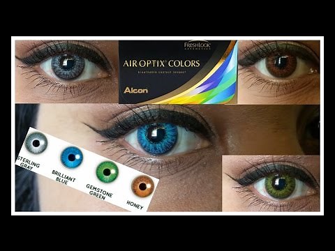 ~Air Optix~ All Vibrant Colors on Dark Brown Eyes