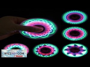 6colors Creative LED Light Luminous Fidget Spinner Changes Hand Spinner Golw in