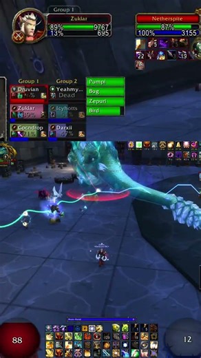 Hardcore TBC Netherspite WIPE | Zuklar Clips