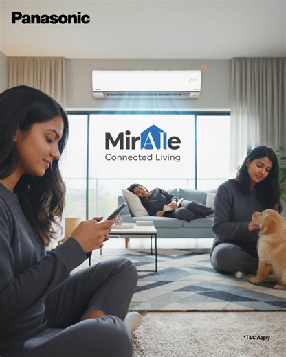 12K views · 140 reactions | The MirAIe app lets you manage everything from power consumption to AI mode to custom sleep profiles, all from your smartphone. That is the control and flexibility you get with Panasonic ACs. #PanasonicIndia #PanasonicAirConditioners #MirAIe | Panasonic India | Facebook