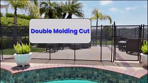 Pool Fence Gate Mesh – Black – 30 Inch Replacement Fabric, 5 Ft Height (No Frame) – DIY Cut-to-Fit/Trim-to-Size Safety Material for Gate Repair – Compatible with Most Brands