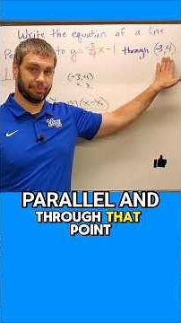 Write the Equation Parallel to a Line through a Given Point