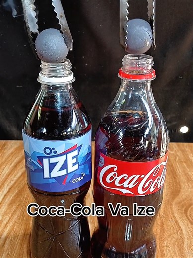 Coca-Cola Ize Experiment with 100cc Red Hot Ball