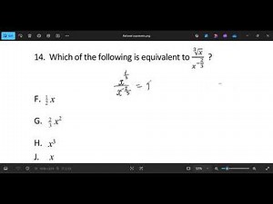 Algebra Grade 10. Rational Exponents