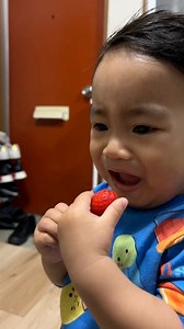 101K views · 3.9K reactions | first time kumain ng strawberry ni bochog | Mommy Cherry Vlogs | Facebook