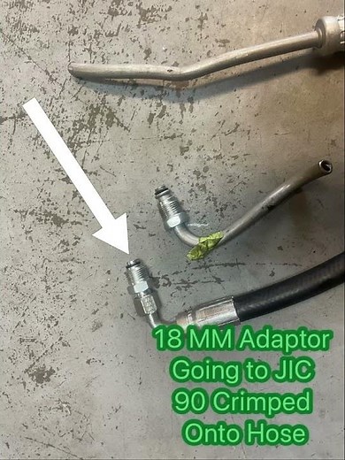 Power Steering Hose Repair #hydraulics #powersteering