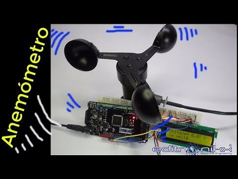 as a meter the wind speed with an anemometer and arduino