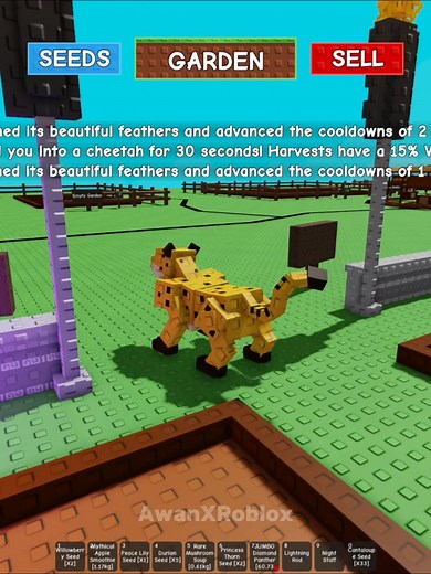74K views · 647 reactions | Cheetah is cat #roblox #growagarden | AwanXRoblox | Facebook