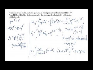 Thermodynamics: Adiabatic Processes. Level 2, Example 1