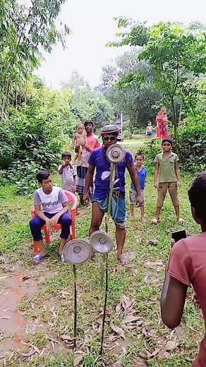 Spinning Top Tricks in a Natural Outdoor Setting