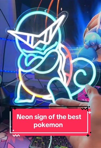 Squirtle Neon Sign - Perfect for Pokemon Fans
