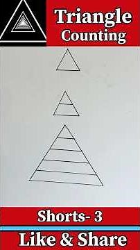 Triangle Counting Tricks # 3 | Counting Figures Reasoning Tricks | Triangle Counting | #shorts