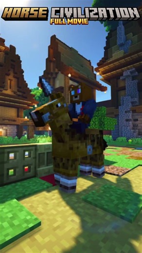 Minecraft But I Enter HORSE CIVILIZATION! 🐎 [FULL MOVIE] #yearofthehorse