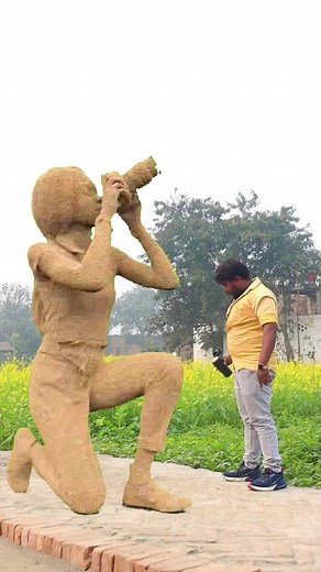 2.3M views · 3.9K reactions | Sand sculpture standing falling down  #vfxnishadji #reelitfeelit #reel #reels | VFX Nishad ji | Facebook