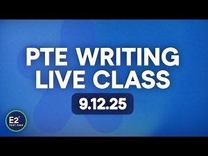 PTE Writing - FREE E2 PTE Live Class!