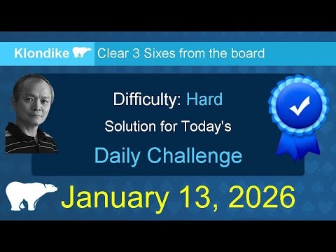 Microsoft Solitaire Collection: Klondike - Hard - January 13, 2026