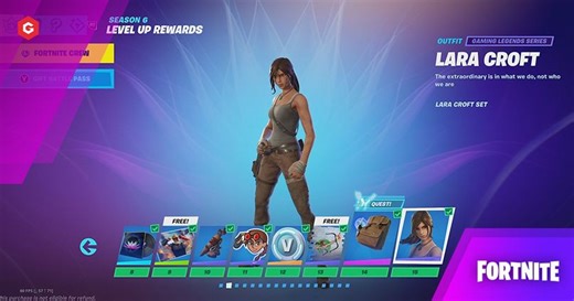 Lara Croft Fortnite Skin: How To Get Lara Croft Skin, All Styles, Challenge, Cosmetics, Spray Code And Where To Find Her On The Map In Season 6