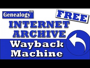 Free Internet Archive & Wayback Machine
