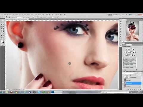 Hautbearbeitung / Beauty-Retusche in Photoshop CS5