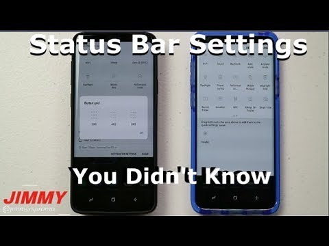 Galaxy S9/S9+ CUSTOMIZE | Status Bar Settings