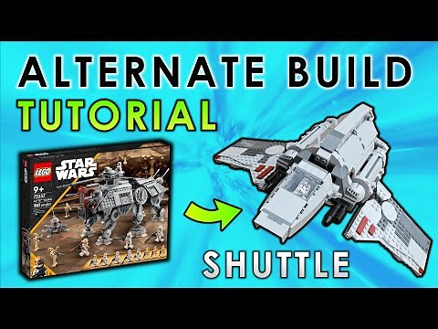 Epic Lego Star Wars AT-TE 75337 Alternate Build Tutorial: Building an Imperial Shuttle!