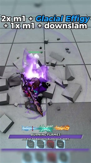 SPLIT ICE V2 combo🧊🔥 #roblox #heroesbattleground #saitamabattlegrounds#thestrongestbattlegrounds