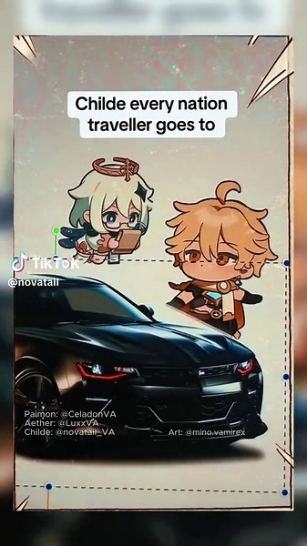 Happy Halloween! 🎃 Art by @mino.vamirex Aether: @luxxva Paimon: @celadonva Childe: myself. #genshinmemes #childe #aether #travelergenshinimpact #paimon #voiceover #voiceimpressions #fandub #saiko #genshin #genshinimpact33