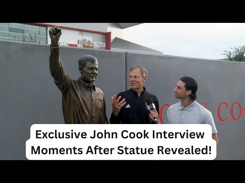 Exclusive John Cook Interview Moments After Statue Revealed!