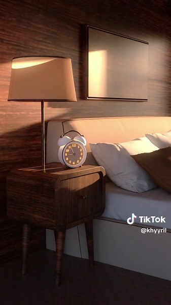 3D clock #cinema4d #vray #render #3drender #room #animation